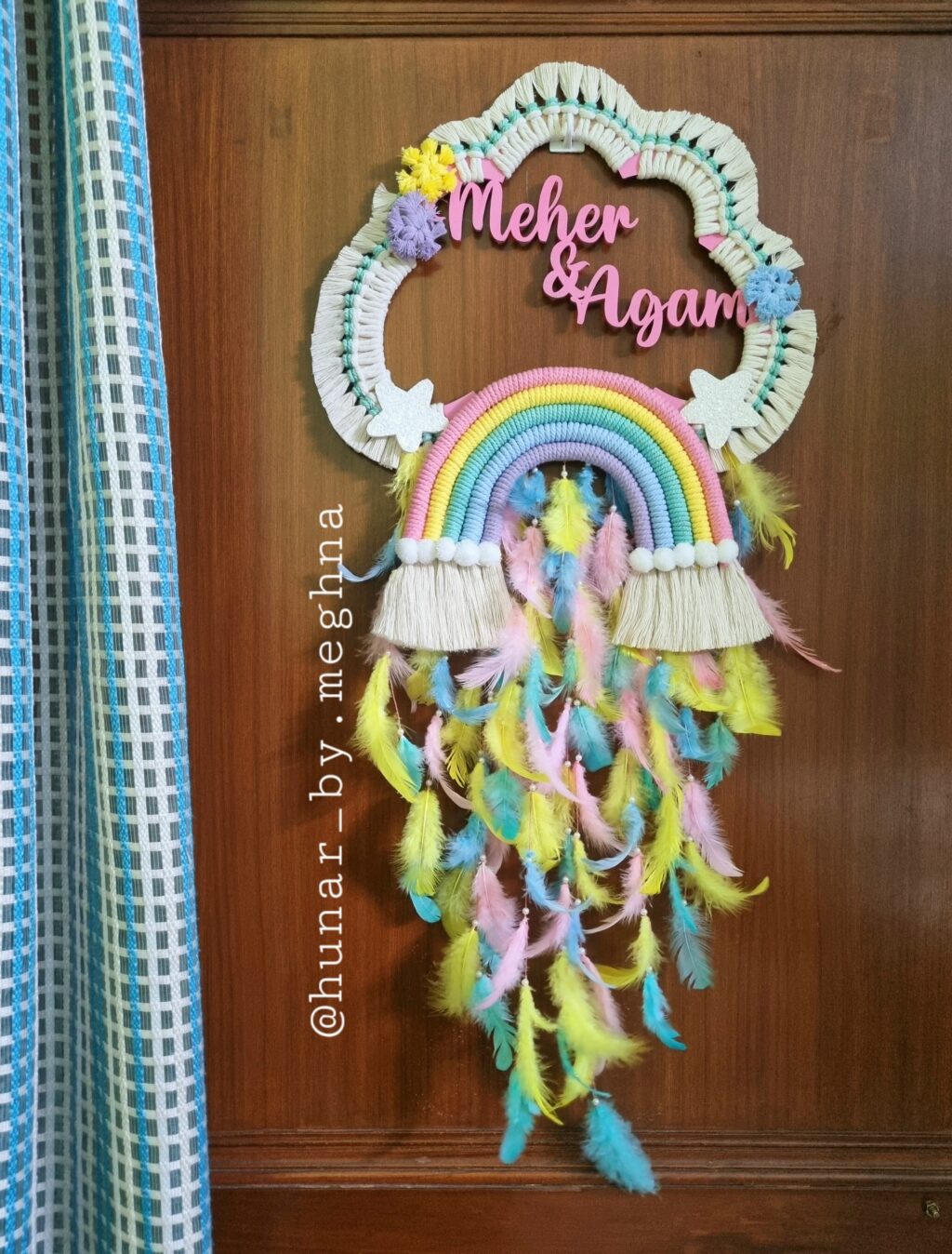Cloudy Candy Floss Name Hanging – Hunar By Meghna